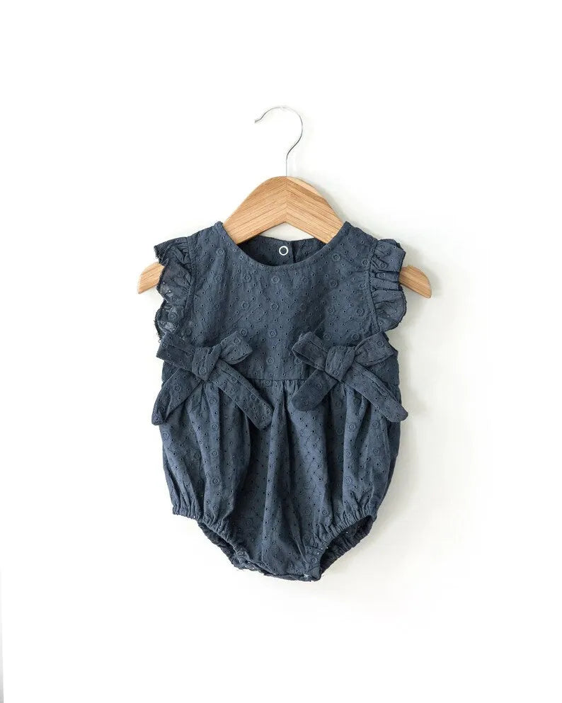Olivia Romper in Navy | Reverie Threads